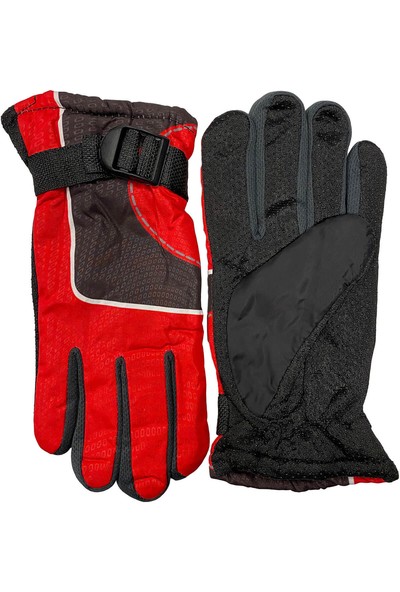 Mossta Çocuk Kar Eldiveni Star 4-8 Yaş Kırmızı