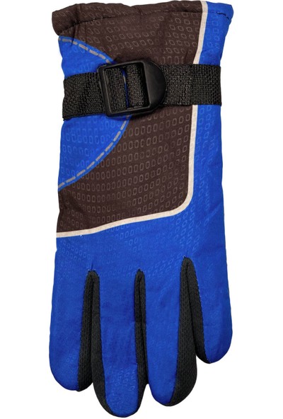 Mossta Çocuk Kar Eldiveni Star 4-8 Yaş Mavi