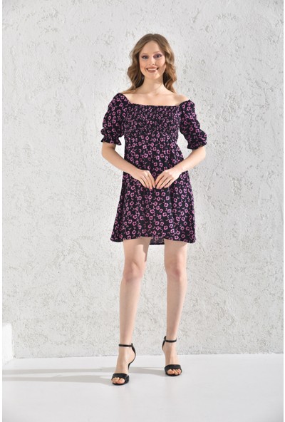 Rodi Kadın Çiçekli Kısa Elbise RD21YB117550