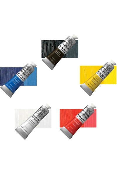Winsor & Newton Ana Renkler Yağlı Boya 37 ml 5'li Winsor & Newton Ana Renkler Yağlı Boya 37 ml 5'li