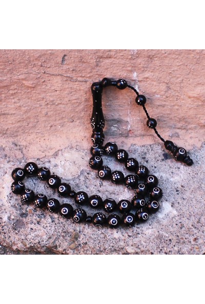 Tesbih Pasajı Nokta ve Göz Işlemeli Kuka Tesbih