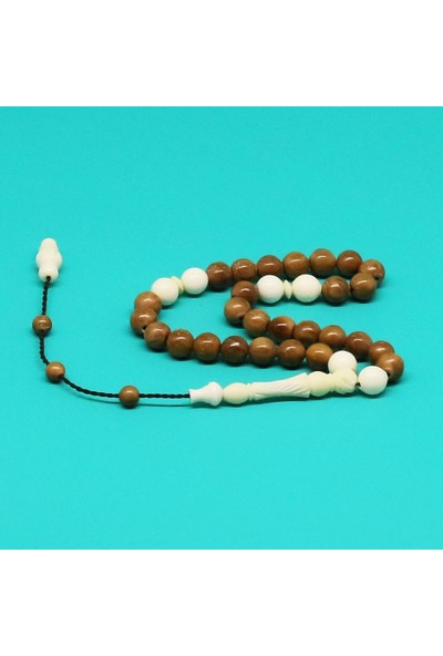 Tesbih Pasajı Küre Kesim Kuka Arası ve Imamesi Kemik Oymalı Tesbih