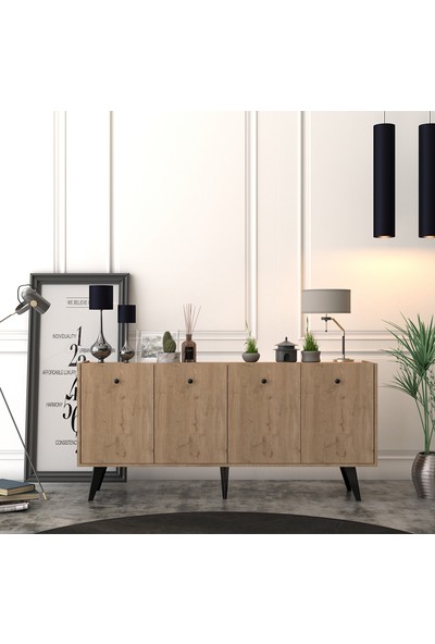 Cool Home Tarz Modern Konsol Sepet Meşe 170 cm