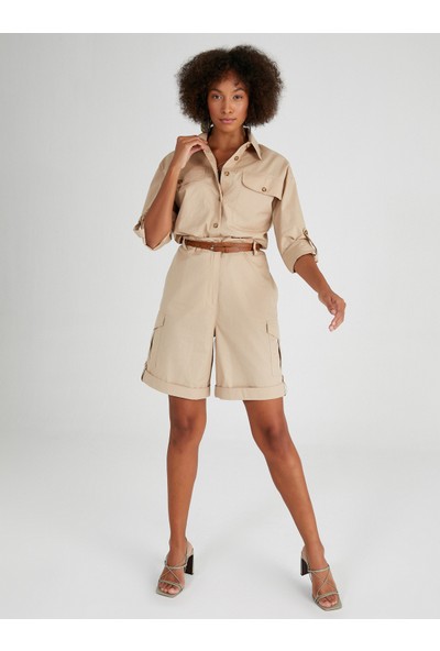 Faik Sönmez Safari Pamuklu Şort 63401 Faik Sönmez Safari Pamuklu Şort 63401