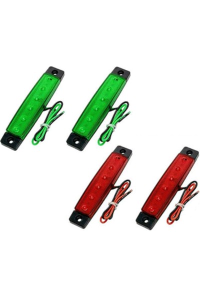 4 LED Acil Navigasyon Işık Sancak / Stern-Kayık / Tekne Paketi / 4 LED Acil Navigasyon Işık Sancak / Stern-Kayık / Tekne Paketi /