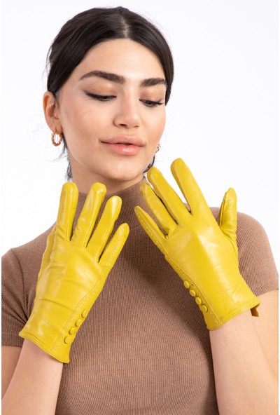 Ladycolor Kadın Eldiven Tam Deri
