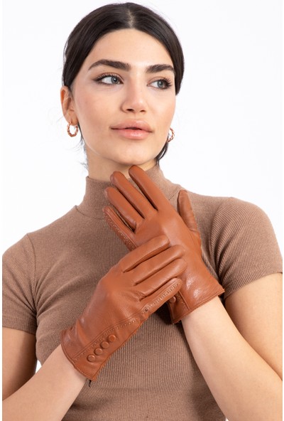 Ladycolor Kadın Eldiven Tam Deri