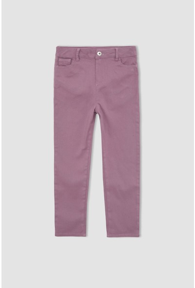 DeFacto Kız Çocuk Regular Fit Gabardin Pantolon X5927A621WN