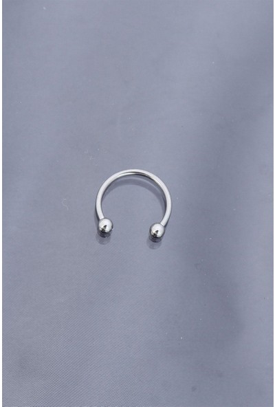 Fly Bazaar 12 mm Yarım Halka Model Silver Renk Cerrahi 316L Çelik Piercing - BF23066 Fly Bazaar 12 mm Yarım Halka Model Silver Renk Cerrahi 316L Çelik Piercing - BF23066