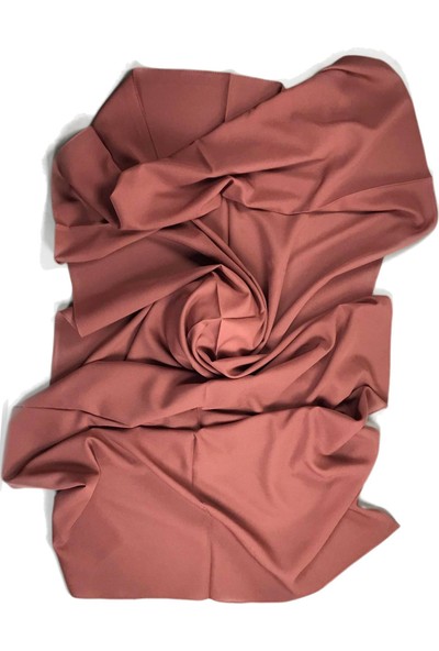 Royaleks Abiye Çift Taraflı Şifon Şal 190X70 cm Kahverengi