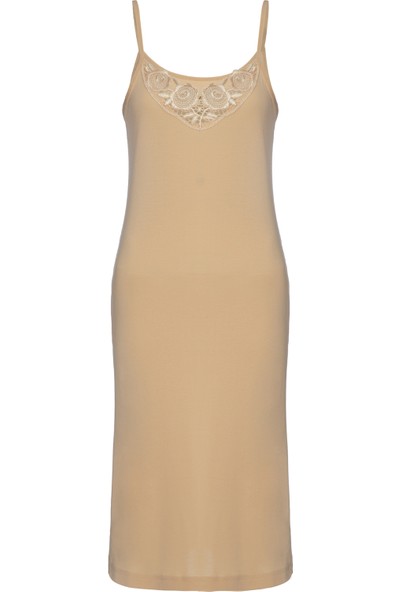 Tolin %100 Pamuk Bayan Ip Askılı Güpürlü Kombinezon Gecelik 1228 Tolin %100 Pamuk Bayan Ip Askılı Güpürlü Kombinezon Gecelik 1228