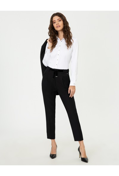Pierre Cardin Siyah Slim Fit Klasik Pantolon 50244929-VR046