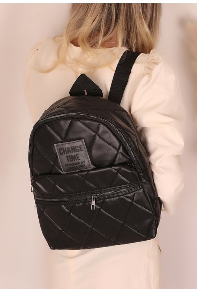 Erbilden Est Siyah Cilt Sırt Çantası