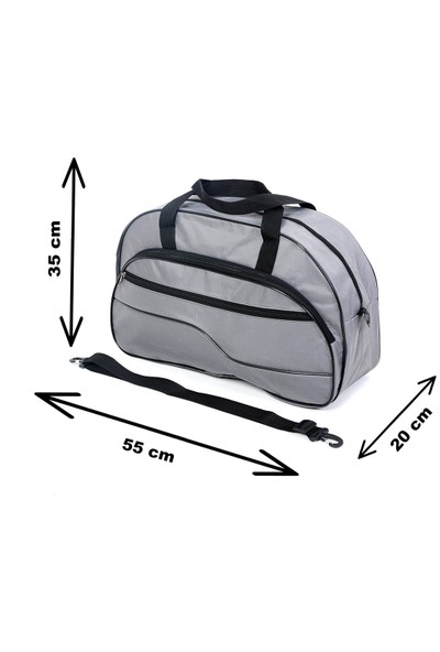 Obay Life Kabin Boy Gri Seyehat Spor Çantası