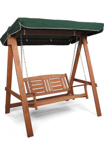 Romanoset Plastik Romanoset Side Ahşap Teras Balkon ve Bahçe Salıncağı