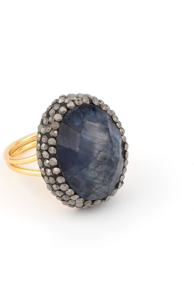 Uslada Bijoux House Ametist Doğal Taş Yüzük