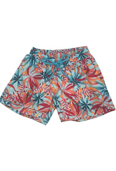 Nbb - Palmiye Desenli Deniz Şortu