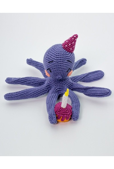 Happy Folks Birthday Kid Octopus Uyku Arkadaşı