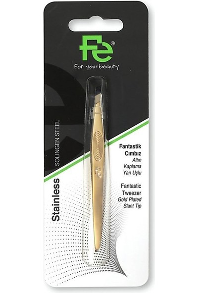 Fe Fantastik Cımbız Altın Kaplama Yan UÇLU-029 Fe Fantastik Cımbız Altın Kaplama Yan UÇLU-029