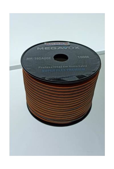 Megavox MR-16GAUGE Oto Anfi Hoparlör Kablosu 16GA Bakır 100 Metre Megavox MR-16GAUGE Oto Anfi Hoparlör Kablosu 16GA Bakır 100 Metre