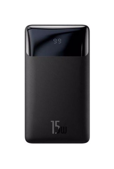 Baseus Bipow 15W Hızlı Şarj 10000 Mah LED Göstergeli Powerbank Siyah Baseus Bipow 15W Hızlı Şarj 10000 Mah LED Göstergeli Powerbank Siyah