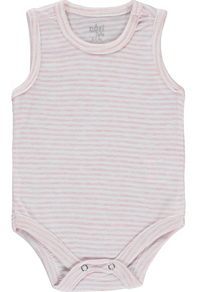 Dofi Baby Bebek Çıtçıtlı Badi 0-12 Ay Pembe