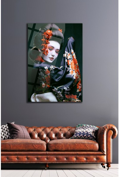 Sio Glass Japon Geysa Cam Tablo