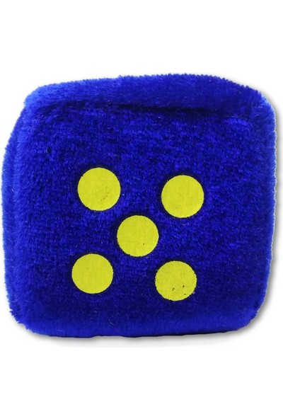 Adamarsshop Peluş Zar Araba Süsü - Dekorasyon ve Süsleme Ürünü - 6 cm