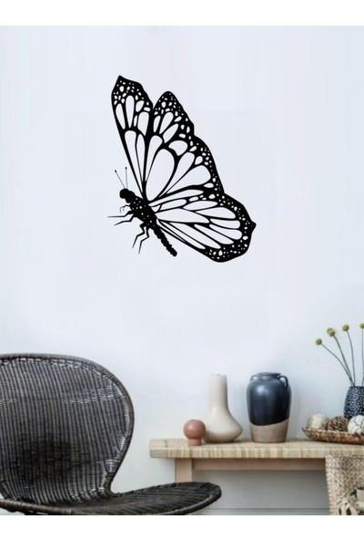 Petra Dizayn Kelebek Motifli Çift Kat Ahşap Kesim Duvar Dekoru 12