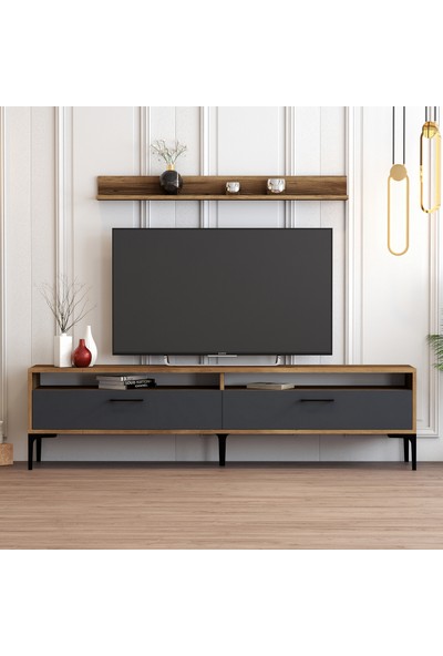 Variant Mobilya Istanbul Tv Ünitesi Ceviz Antrasit