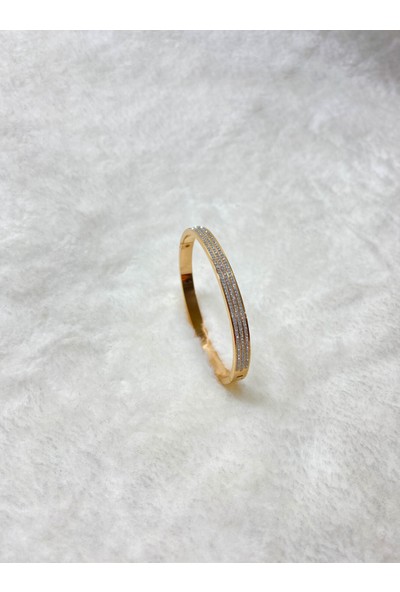 Royal Steel Rose Gold Zirkon Taşlı Kadın Çelik Kelepçe Royal Steel Rose Gold Zirkon Taşlı Kadın Çelik Kelepçe