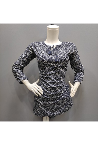 Moda Minar Modaminar Kadın Kışlık Kumaş Desenli Tunik Moda Minar Modaminar Kadın Kışlık Kumaş Desenli Tunik