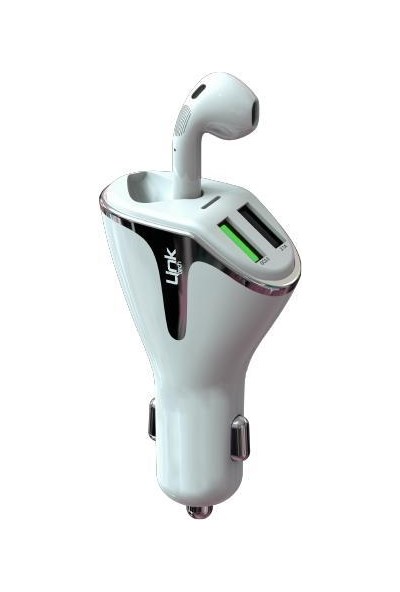 Linktech B450 Airpods Kulaklıklı Araç Şarj Aleti Linktech B450 Airpods Kulaklıklı Araç Şarj Aleti