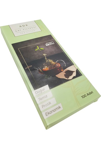 Adk 100 Lü Çay Filtresi Torbası Demlik Filtre CIN354