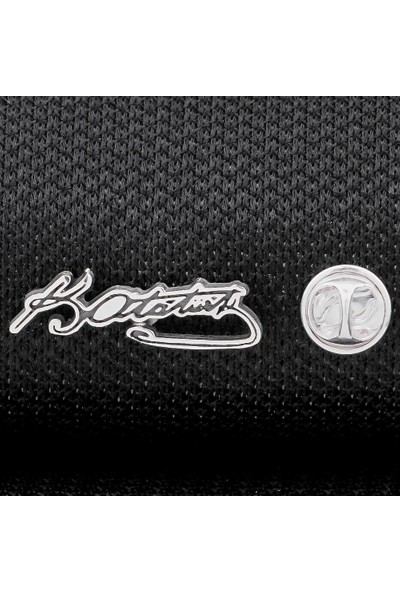 Takıhan Kemal Atatürk Imzalı 925 Ayar Gümüş Rozet Yaka Iğnesi