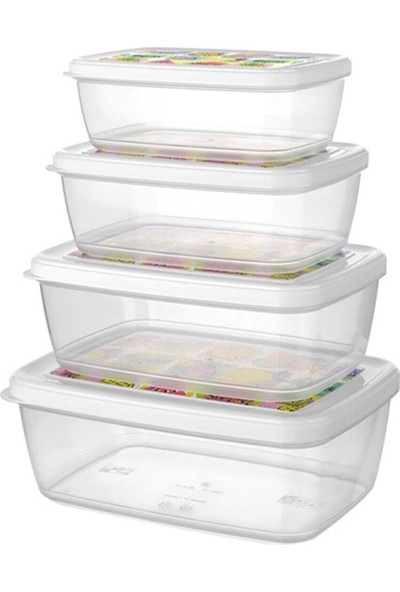 Zuzu Made Aria Storage Box 4'lü Saklama Kabı Seti Titiz Zuzu Made Aria Storage Box 4'lü Saklama Kabı Seti Titiz