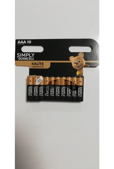 Duracell Sımply 10’lu Ince Pil