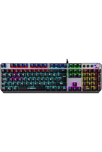 Rampage KB-R206 SELECT Rainbow Aydınlatmalı Blue Switch Mekanik Gaming Oyuncu Klavyesi Rampage KB-R206 SELECT Rainbow Aydınlatmalı Blue Switch Mekanik Gaming Oyuncu Klavyesi
