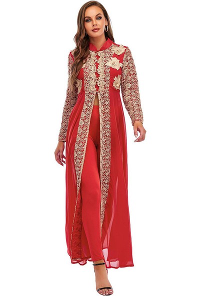 Fridayin Mavi Uzun Kadın Elbise (Yurt Dışından)