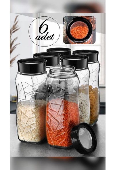 As 6 Adet Mega Boy Desenli Kavanoz Seti 1600 ml As 6 Adet Mega Boy Desenli Kavanoz Seti 1600 ml