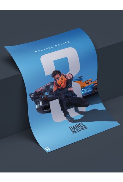 Rflection Daniel Ricciardo Flyer Poster Rflection Daniel Ricciardo Flyer Poster