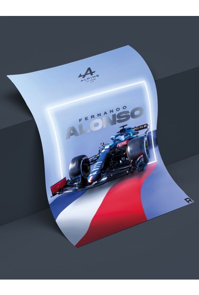 Rflection Fernando Alonso Flyer Poster Rflection Fernando Alonso Flyer Poster