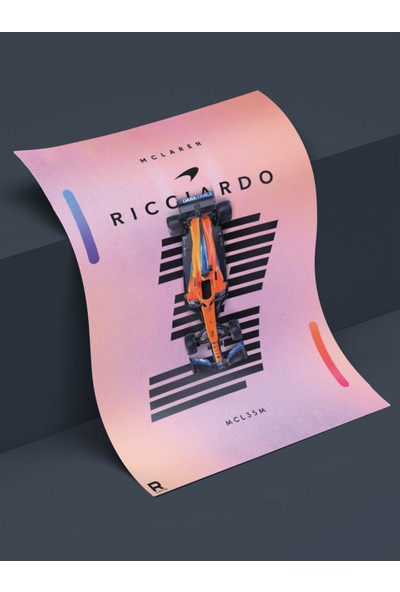 Rflection Daniel Ricciardo 3 Flyer Poster Rflection Daniel Ricciardo 3 Flyer Poster