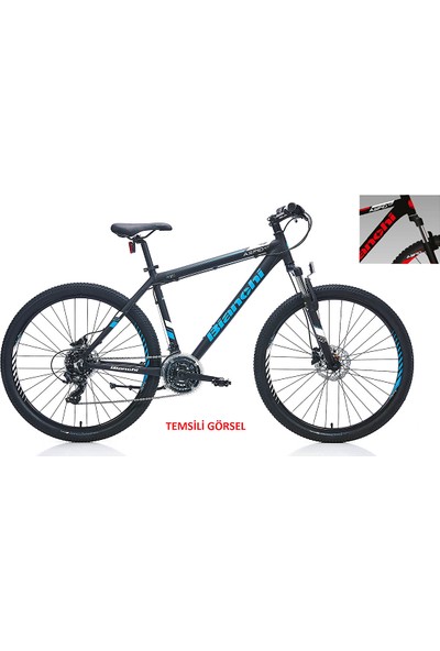 Bianchi 27.5j Bianchi Aspıd 47 Hd Dağ Bisikleti - Mat Siyah Kırmızı - 43