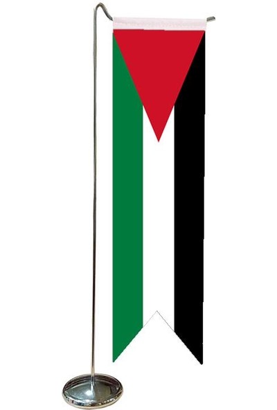 Saturndesign Masaüstü Kırlangıç Filistin Bayrağı + Krom L Direk Masa Bayrak Seti Saturndesign Masaüstü Kırlangıç Filistin Bayrağı + Krom L Direk Masa Bayrak Seti