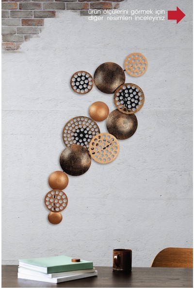 Doreline Doreart Bronte Metal Duvar Tablosu, Ev Ofis Duvar Panosu (Bronz) Doreline Doreart Bronte Metal Duvar Tablosu, Ev Ofis Duvar Panosu (Bronz)
