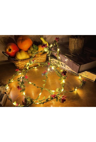 Nettenevime LED Kokina Sarmaşık Işıklı Yapay Sarmaşık Yılbaşı Çiçeği ve Peri LED 300CM Nettenevime LED Kokina Sarmaşık Işıklı Yapay Sarmaşık Yılbaşı Çiçeği ve Peri LED 300CM