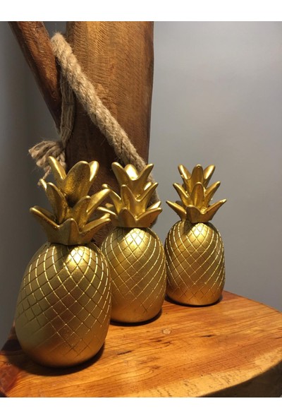 M&G AVM Dekoratif 3'lü Set Ananas Biblo Altın M&G AVM Dekoratif 3'lü Set Ananas Biblo Altın