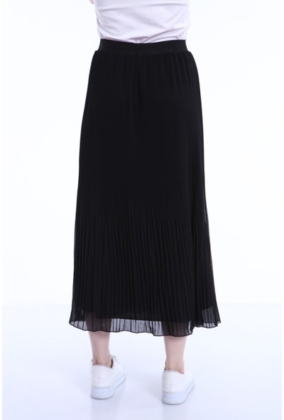 My Farbe Kadın Siyah Pliseli Şifon Uzun Etek My Farbe Kadın Siyah Pliseli Şifon Uzun Etek