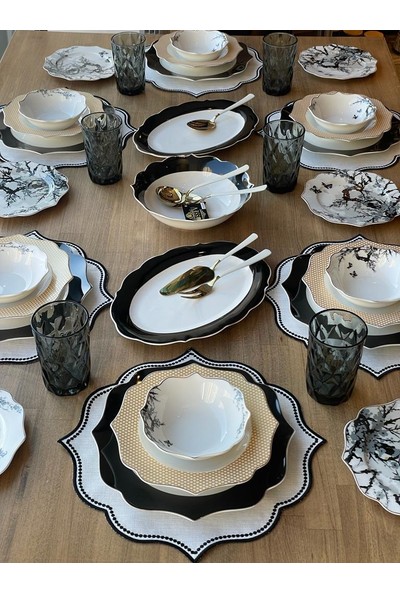 Rossev Yemek Takımı Mariposa 44 Parça 6 Kişilik Rossev Yemek Takımı Mariposa 44 Parça 6 Kişilik